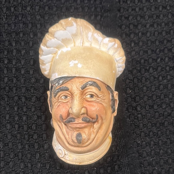 Legend | Wall Decor | Vintage Bosson Chalkware Charming Chef Wall Head ...
